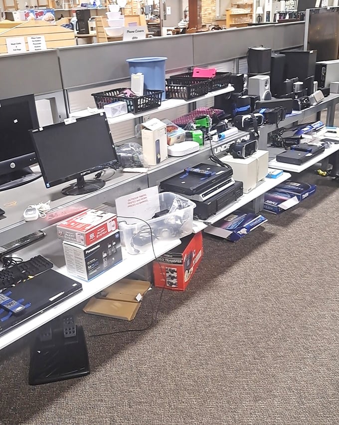 Technology graveyard or electronic renaissance? Yesterday's gadgets line up like hopeful contestants on a reality show called "Second Chance at Usefulness."