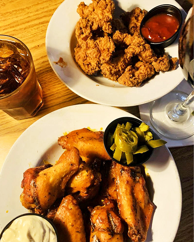 Golden-fried gator bites – a Florida delicacy that transforms the intimidating into the irresistible. Crispy outside, tender inside, with a flavor that's surprisingly delicate.
