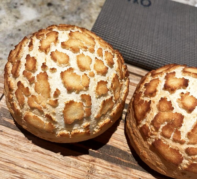The famous giraffe bread that has people driving cross-state &ndash; those adorable spots are completely edible.
