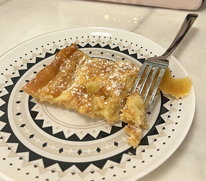 The holy grail of St. Louis desserts &ndash; gooey butter cake that's somehow both fluffy and dense, with that perfect dusting of powdered sugar on top.