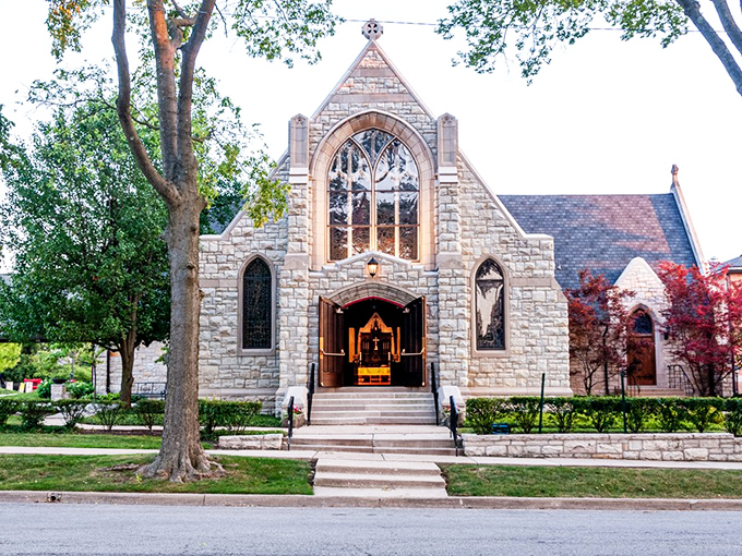 Grace Episcopal Church stands as a stone testament to faith and architecture, its Gothic windows filtering sunlight into kaleidoscope patterns that would make stained glass artists weep.