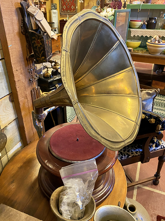 Before Spotify, before CDs, even before vinyl&mdash;this brass gramophone turned mechanical vibrations into living room concerts that families gathered around like campfires.