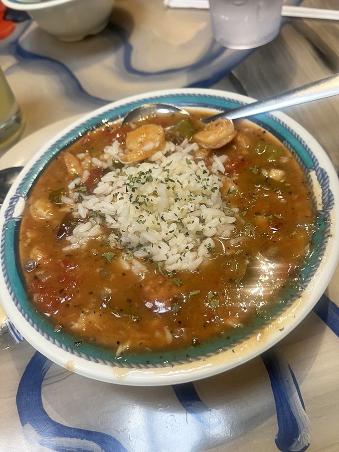 Behold the gumbo that dreams are made of &ndash; rich, complex, and absolutely worth the trip.