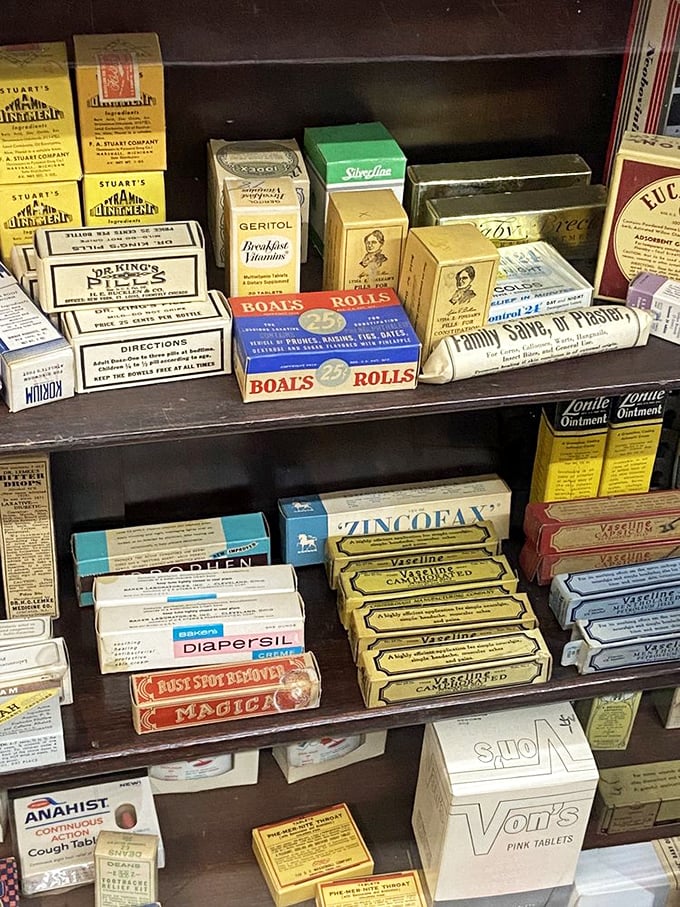 Vintage medicinal treasures that whisper tales of grandma's medicine cabinet. Dr. King's Pills, anyone? The cure for what ailed your great-grandparents.