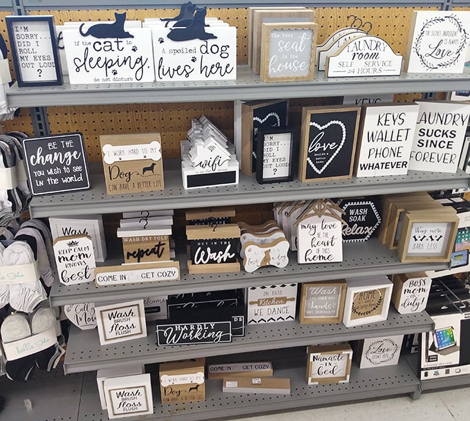 Wall art paradise! From sassy pet-owner truths to laundry room wisdom, these signs speak the language of homes where laughter and practicality peacefully coexist.