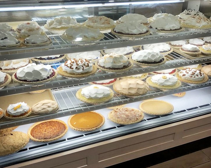 Heaven has a display case, and it looks exactly like this&mdash;rows of cream-topped pies that make calorie-counting seem like a crime against humanity.