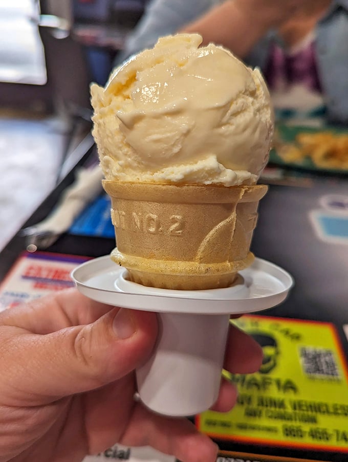 Vanilla ice cream that actually tastes like something! This isn't your sad grocery store variety&mdash;it's the creamy protagonist in your dessert story.