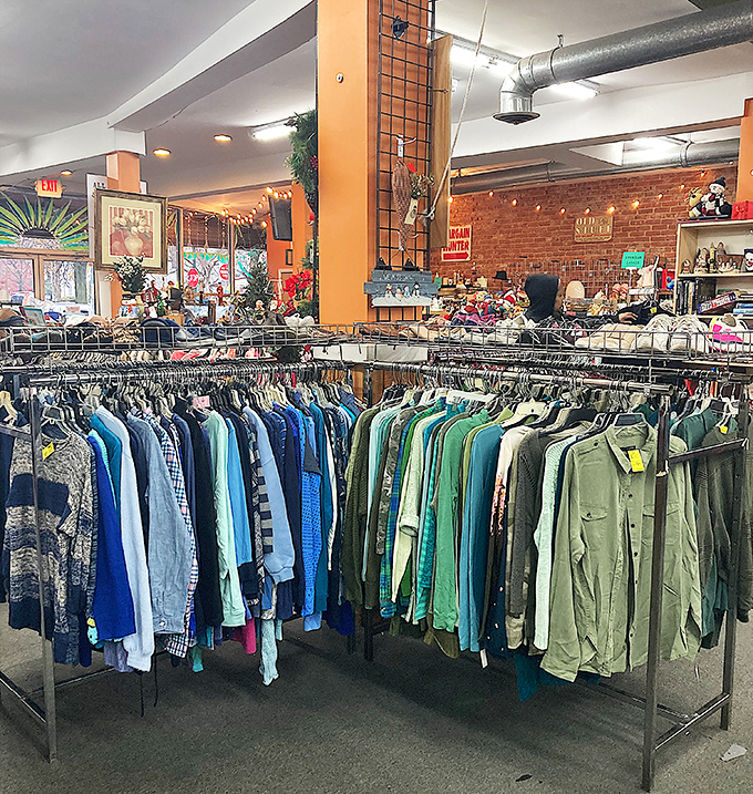 Racks upon colorful racks of potential wardrobe upgrades. The clothing section alone deserves its own zip code and postal service.