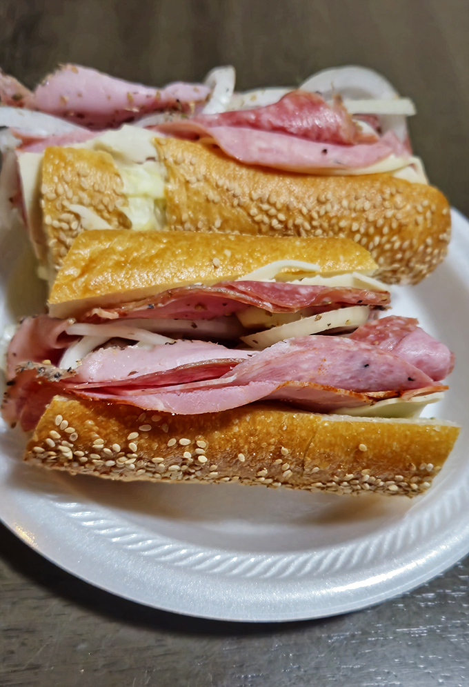 Layer upon glorious layer of Italian meats and cheese on sesame-studded bread&mdash;a sandwich that makes you wonder why you'd ever eat anything else.