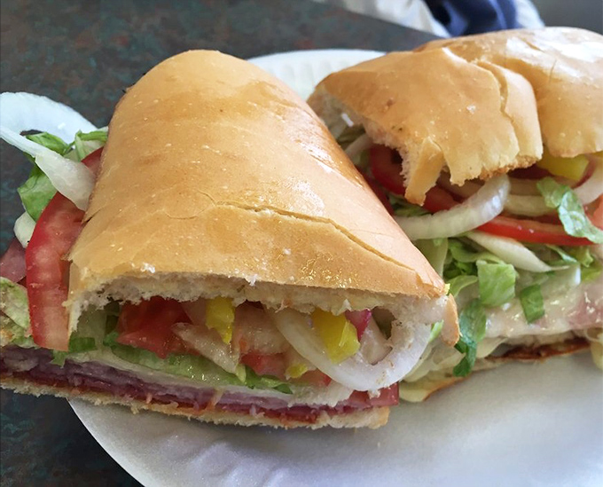 Behold the Italian sub in all its glory&mdash;layers of meat, cheese, and veggies creating the perfect harmony that makes taste buds sing.