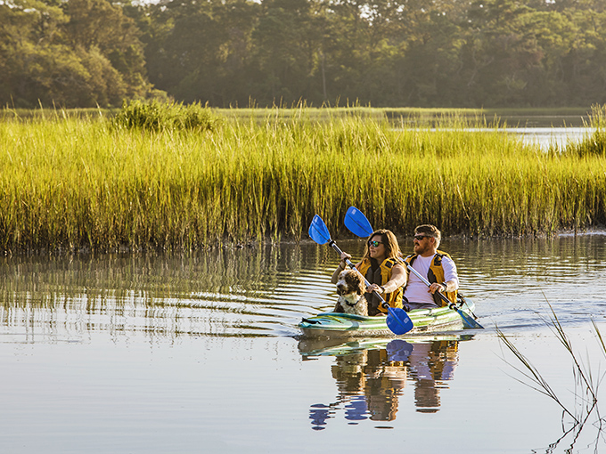 Gliding through marshlands with your best friend and furry companion&mdash;Cape Charles proves some adventures are better shared with both two-legged and four-legged companions.