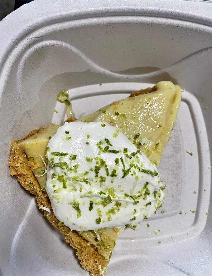Behold the star of the show &ndash; Key lime pie so perfect it makes Florida proud.