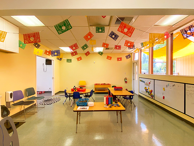 Grandkids visiting? The Discovery Station offers enough colorful distractions to wear them out before handing them back to their parents.