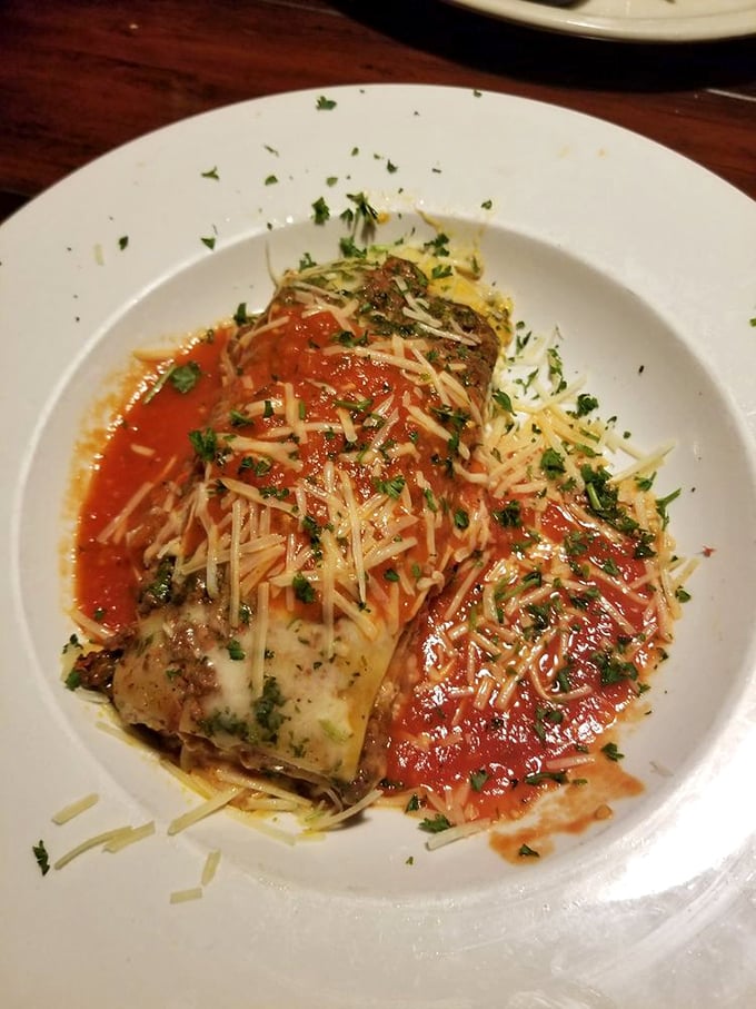 Lasagna that doesn't just sit on the plate&mdash;it poses for it. Those layers of pasta, cheese, and sauce are performing an Italian opera for your taste buds.