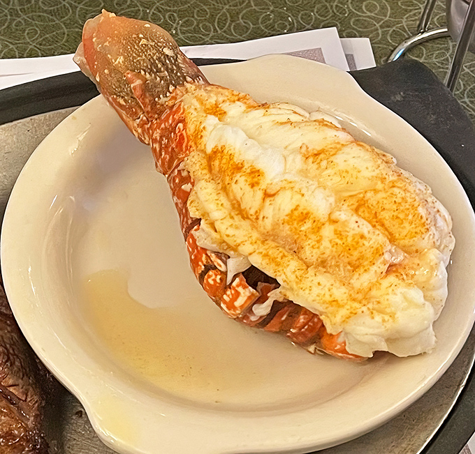 Lobster tail that's dressed for success! This buttery masterpiece makes you wonder why you'd ever eat anything else.