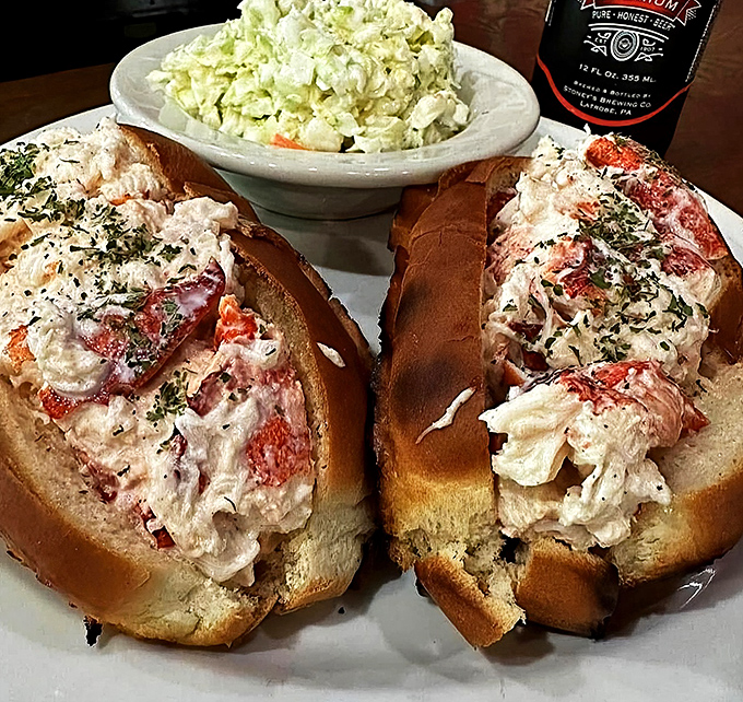 The star of the show: chunks of sweet lobster nestled in buttery rolls. Maine might be jealous of this Pennsylvania masterpiece. 
