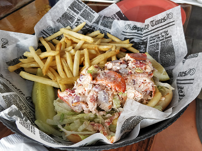 This isn't just a lobster roll &ndash; it's a seafood celebration on a bun, where every bite delivers a taste of the ocean.