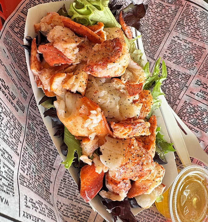 Chunks of lobster so generous they're practically showing off. This isn't seafood with an identity crisis&mdash;it knows exactly what it is.