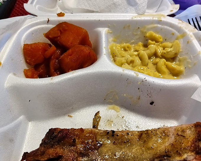 Mac and cheese that doesn't just sit on the plate&mdash;it performs. This creamy masterpiece has achieved what most relationships can't: the perfect balance.