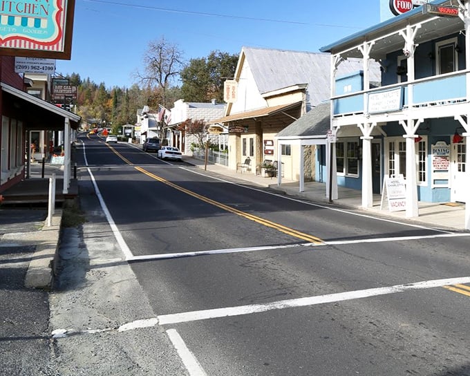 Downtown Groveland stretches before you like a living history book, each storefront a chapter in California's Gold Rush saga.