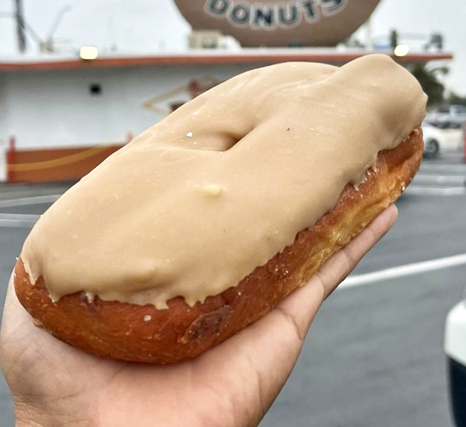 The maple bar that launched a thousand cravings. This glistening beauty has the power to make grown adults forget about their diet resolutions in seconds flat.