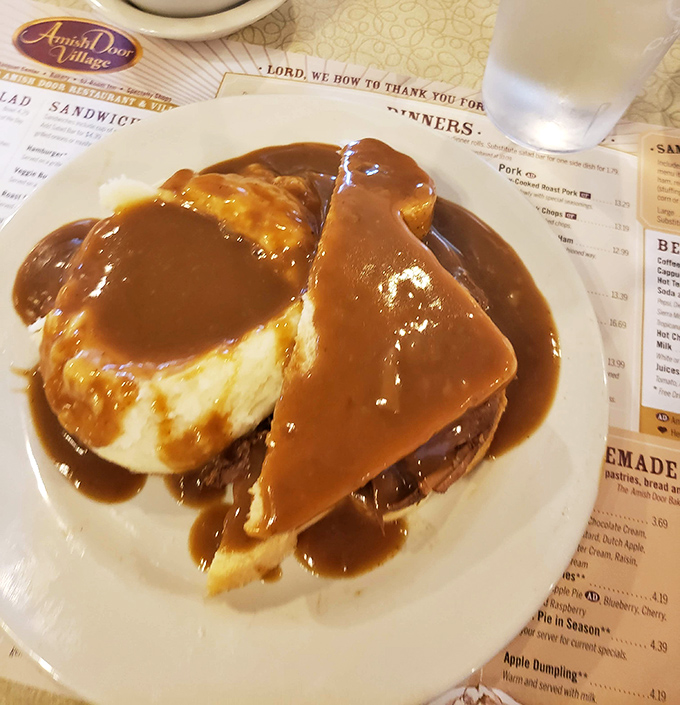 Behold: mashed potatoes and gravy that would make your cardiologist weep and your soul sing. Worth every delicious, buttery calorie.