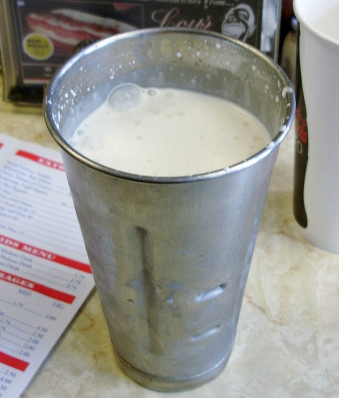 The milkshake that launched a thousand ships&mdash;or at least countless return visits. This metal mixing cup delivers creamy perfection straight to your soul.
