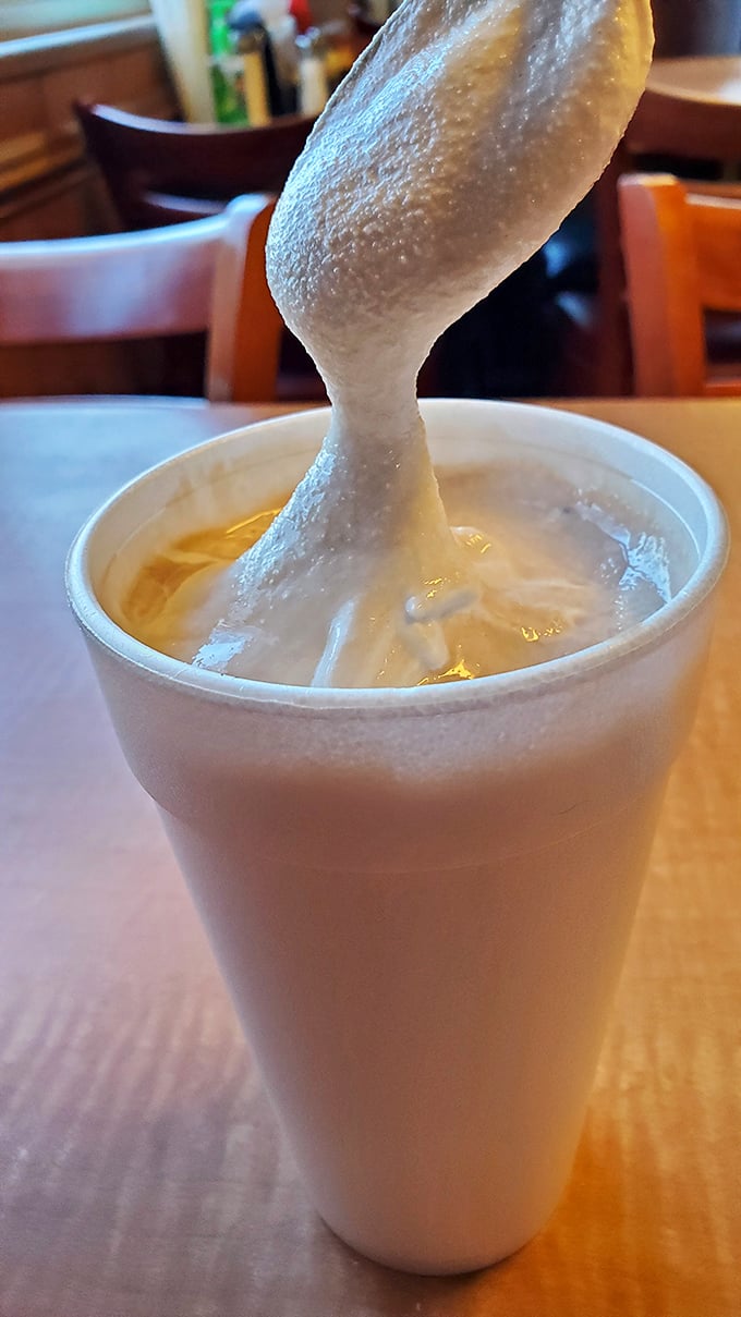 Thick enough to bend spoons and challenge straws. This isn't just a milkshake&mdash;it's a commitment to dairy excellence that rewards your patience.