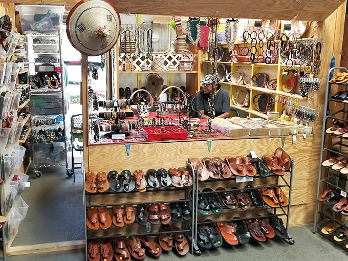 A leather lover's paradise where footwear meets fashion. These aren't just sandals&mdash;they're the beginning of summer adventures waiting to happen.