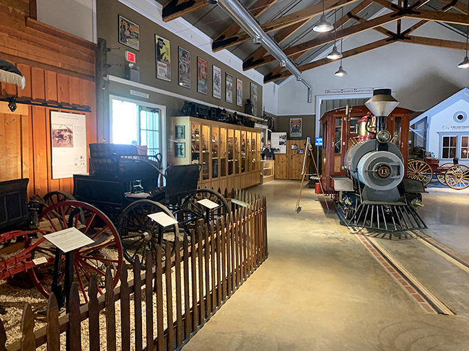 All aboard memory lane! This lovingly preserved locomotive at the Railroad Museum reminds us that Instagram filters have nothing on actual history.