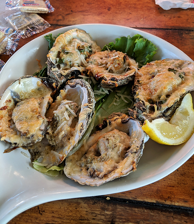 These Oysters Rockefeller aren't just baked, they're transformed &ndash; creamy, savory perfection nestled in shells and served with a squeeze of sunshine.