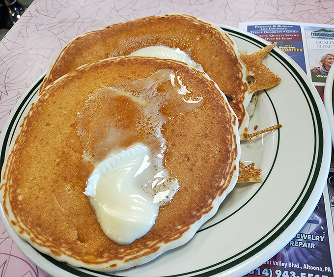 These pancakes aren't just golden brown, they're practically currency in the breakfast economy&mdash;fluffy, buttery, and worth every calorie.