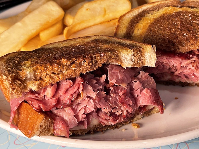 The pastrami sandwich that launched a thousand food pilgrimages&mdash;pink, peppery perfection piled high between toasted rye that barely contains its delicious cargo.