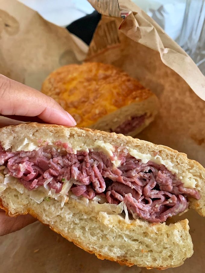Pastrami so perfectly pink it should be on a magazine cover. This isn't lunch&mdash;it's a meat masterpiece.