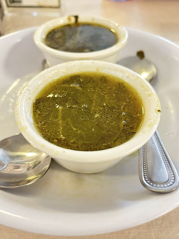 Pot likker&mdash;that magical elixir born from collard greens&mdash;sits ready to baptize your taste buds into the church of Southern cooking.