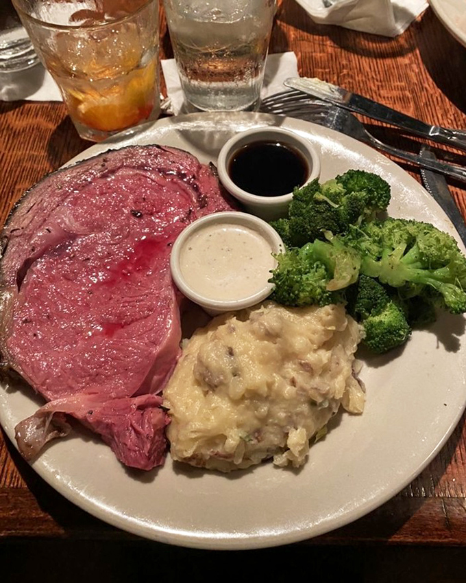 Prime rib so perfectly pink it could make a vegetarian question their life choices. Served with creamy horseradish sauce that adds just the right kick.