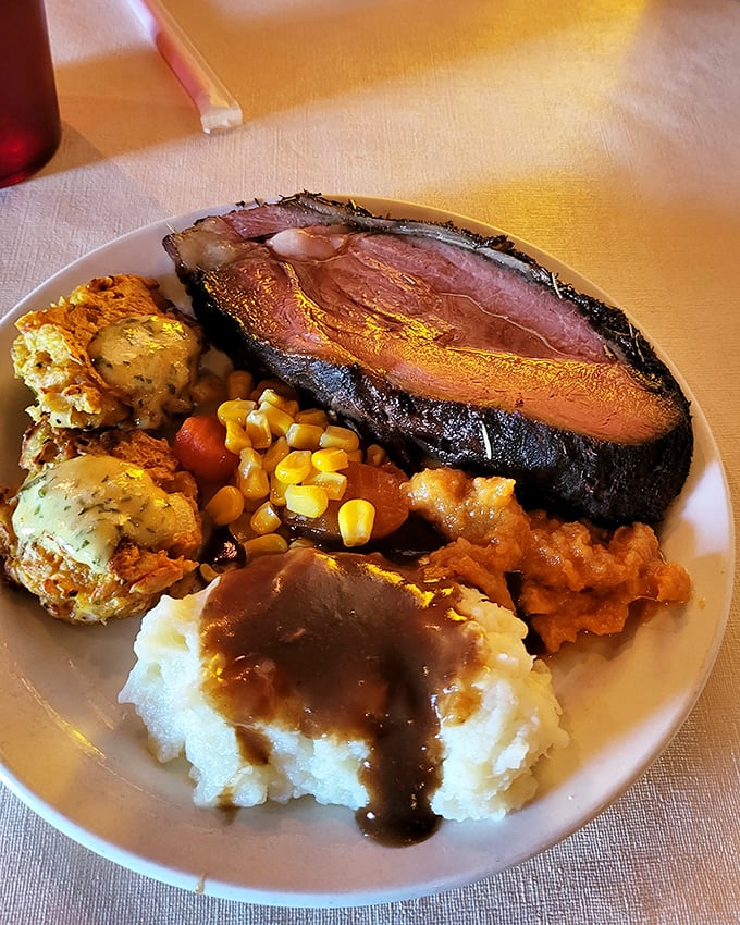 Prime rib that doesn't just melt in your mouth &ndash; it practically serenades your taste buds while the sides huddle around like delicious backup singers.