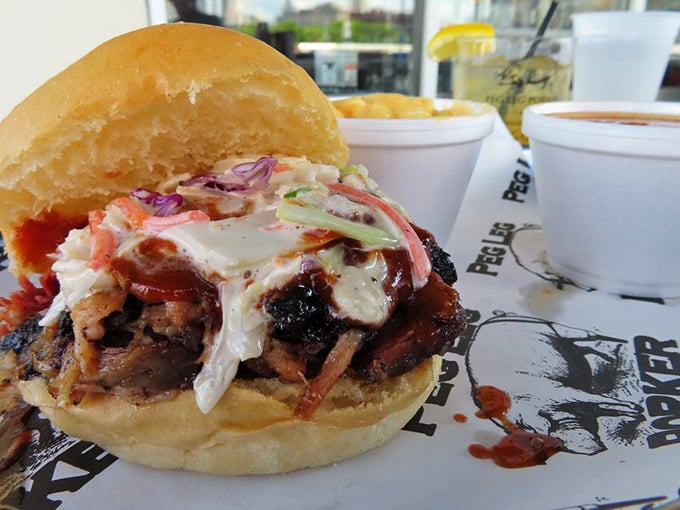 The pulled pork sandwich isn't just a meal&mdash;it's a masterpiece of smoke-kissed meat, tangy slaw, and sauce that'll make you question all other sandwiches.