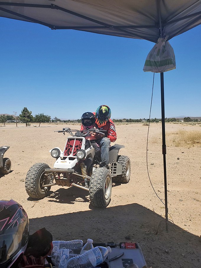 Desert recreation takes on a dustier dimension. Where else can you ride ATVs with mountains as your spectators and the sky as your ceiling?