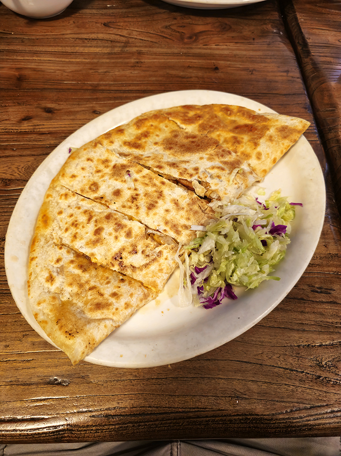 Not all quesadillas are created equal. This golden-brown masterpiece with its perfect cheese-to-tortilla ratio proves some are destined for greatness.
