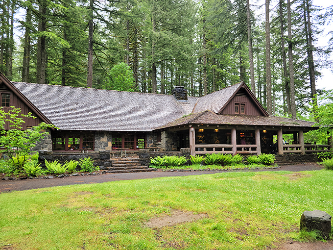 This rustic stone lodge isn't just Instagram-worthy—it's where hikers refuel with comfort food after communing with ten magnificent waterfalls.