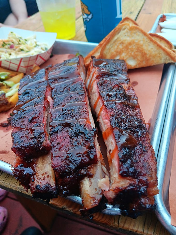 These ribs don't just fall off the bone&mdash;they practically leap into your mouth, trailing a wake of smoky perfection.