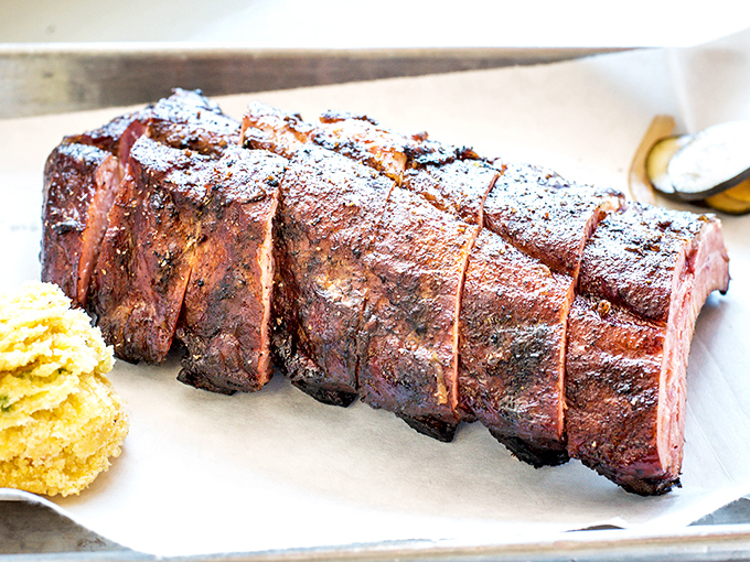 Behold the holy grail of barbecue&mdash;ribs with that perfect mahogany bark and pink smoke ring. Poetry doesn't need words when it looks like this.