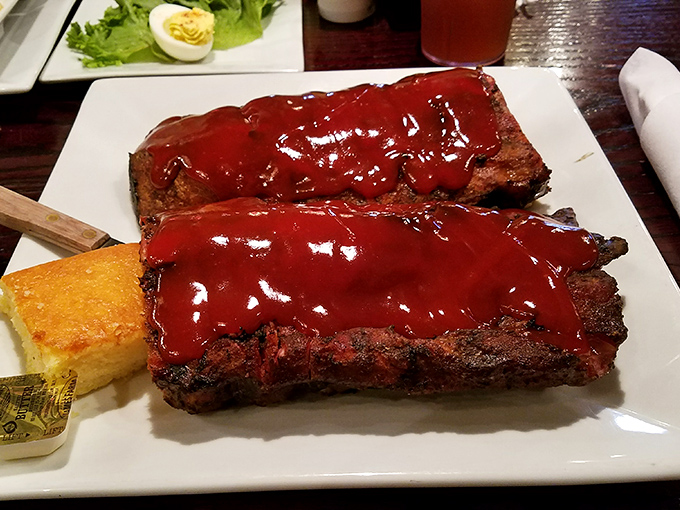 These ribs don't just fall off the bone&mdash;they practically leap into your mouth, wearing their glossy coat of sauce like a badge of honor.