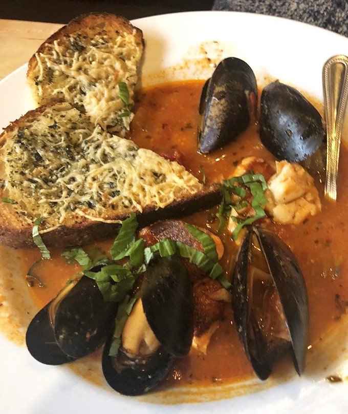 This cioppino isn't just soup&mdash;it's a maritime celebration in a bowl, complete with mussels that practically throw their own party.