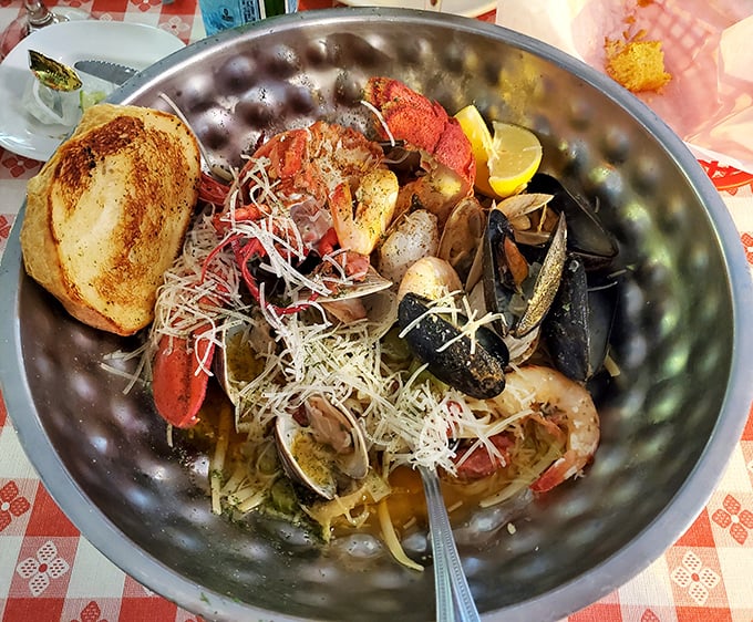 A seafood symphony in a metal bowl&mdash;where lobster plays first chair and the supporting shellfish create harmonies that would make Mozart jealous.