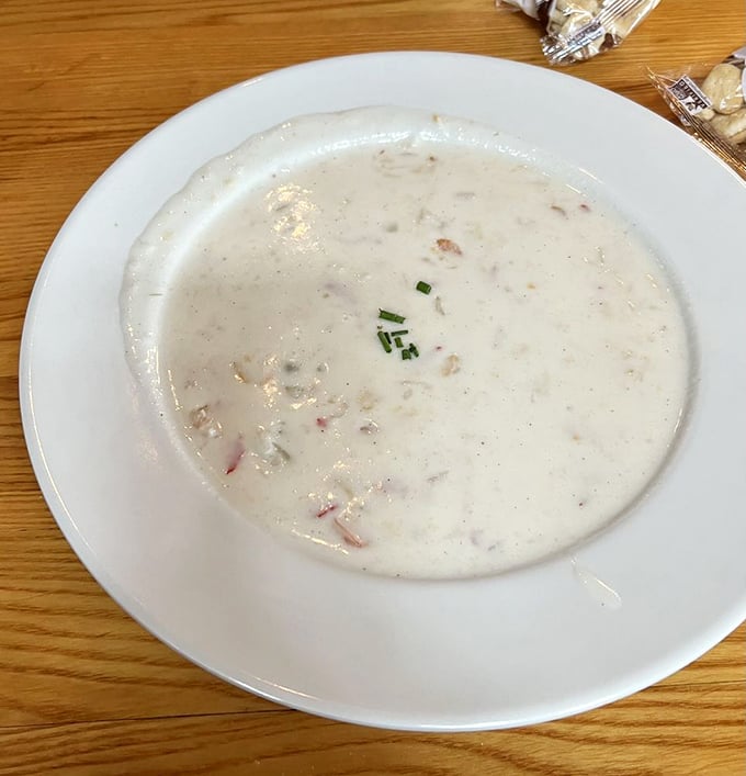 This seafood chowder isn't just a soup&mdash;it's a creamy, briny hug in a bowl that makes you wonder why you'd ever waste time on Manhattan-style.