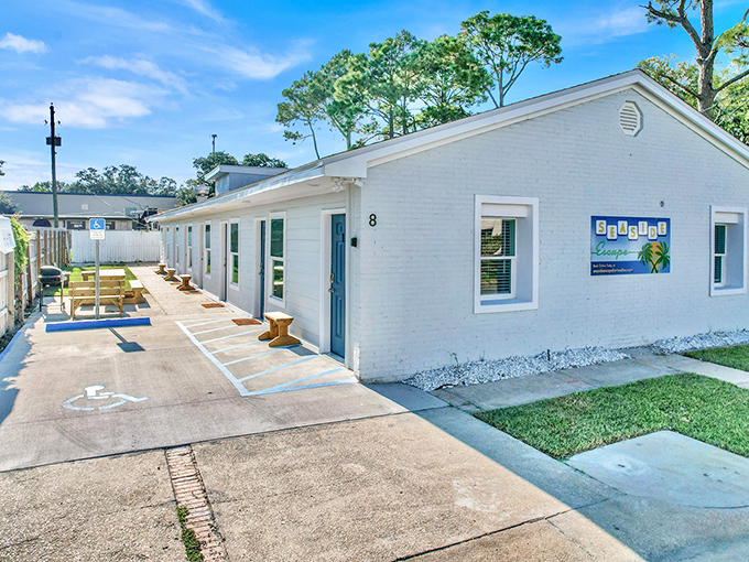 Coastal chic without breaking the bank. These charming white cottages offer that "I could actually live here" feeling that vacation dreams are made of.