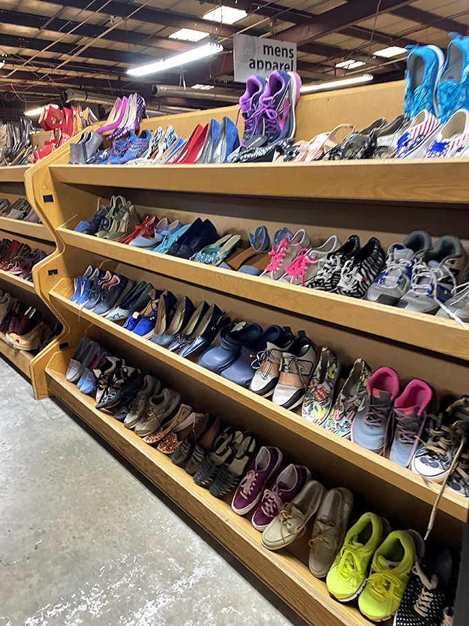 Shoe heaven awaits where Cinderella's stepsisters would finally find their perfect fit and price.
