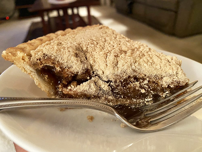 This isn't just dessert; it's an edible history lesson. The perfect shoo-fly pie balances gooey molasses bottom with crumbly top in sweet harmony.